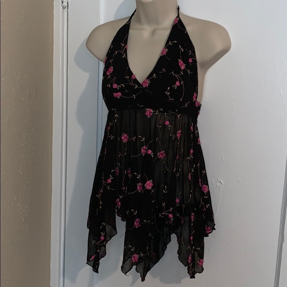 Tops | Pretty Girl Sheer Halter Top | Poshmark